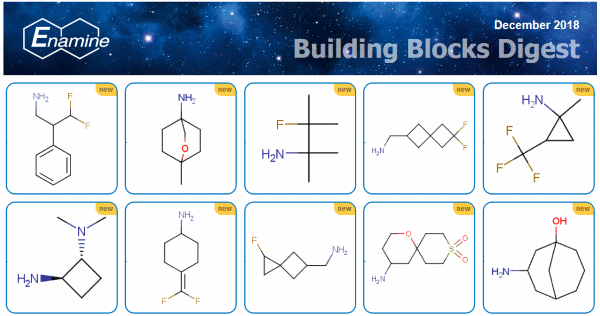 Enamine Building Blocks update - December 2018 | Enamine